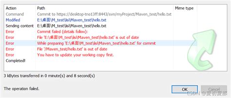 Svn ：one Or More Files Are In A Conflicted State 一个或多个文件处于冲突状态one Or