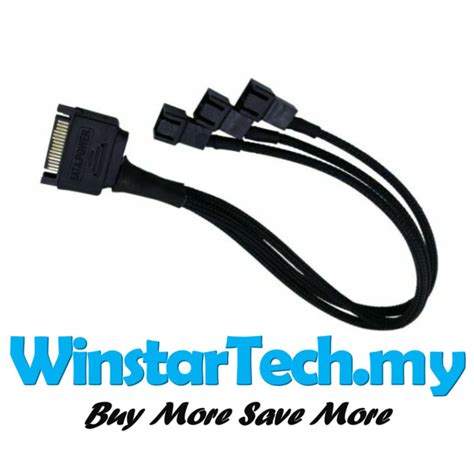 Sata 15pin 15 Pin To 3x 2 Pin 3 Pin Pwm Cooling Fan Power Adapter Cable