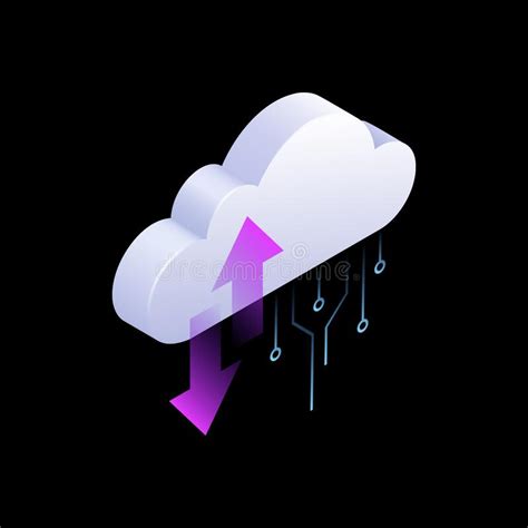 Cloud Computing Element Data Storage Stock Vector Illustration Of Message Cloud 254945597