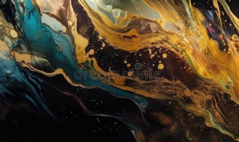With Vibrant Colors And Flowing Shapes The Abstract Fluid Art Created A Beautiful And