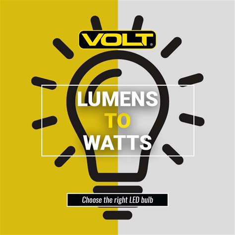 Lumens To Watts Conversion Chart For Led Bulbs