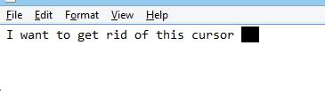 Windows How To Get Rid Of The Annoying Block Cursor Highlighter Adjusting The Cursor