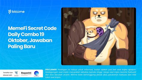 Memefi Secret Code Daily Combo 19 Oktober Jawaban Paling Baru