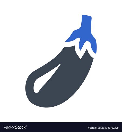Eggplant Icon Royalty Free Vector Image Vectorstock