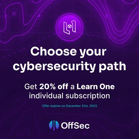 Get Started On Your Cybersecurity Path And Save 20 On A Learn One Annual Subscription