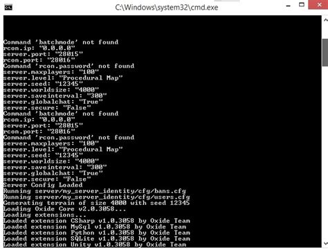 Oxide Rcon Not Working Command Not Found