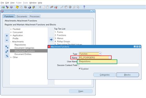 Oracle Applications R12 Disable Purchase Request Attachments Duh