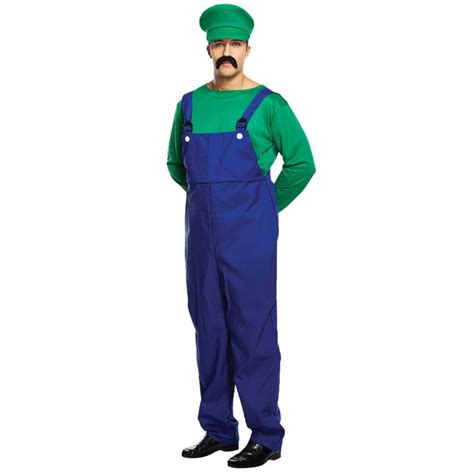 Green Super Plumber Brother Costume Party Packs
