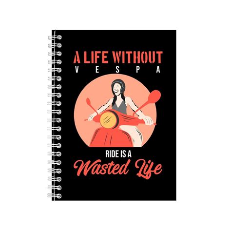 A Life Without Vespa Notebook Scooter T Idea A5 Notepad 149 Shop Today Get It Tomorrow