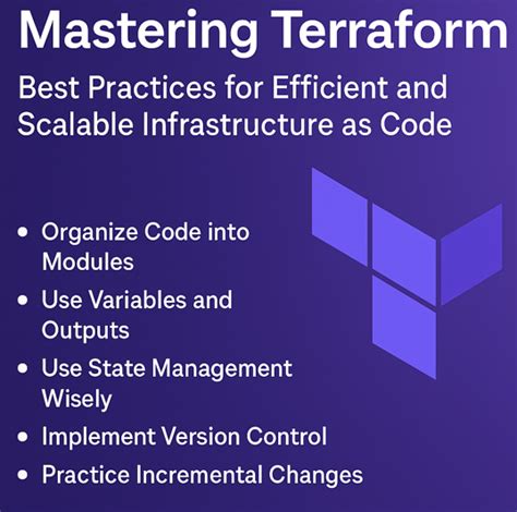 Mastering Terraform Best Practices For Efficient And Scalable