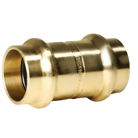2 Pcs Xfitting 34 In X 34 In Press Coupling Brass