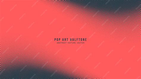 Premium Vector Pop Art Dots Halftone Pattern Vector Smooth Curved Border Abstract Background