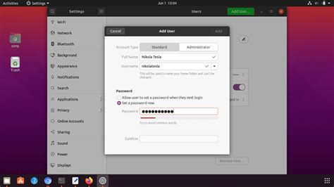 ubuntu 20 04 lts create user add user