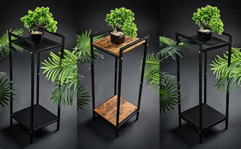 Goldsron Tall Plant Stand For Indoor Plant 2 Tier Metal
