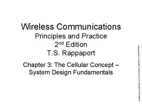 Chapter 3 The Cellular Concept System Design Fundamentals