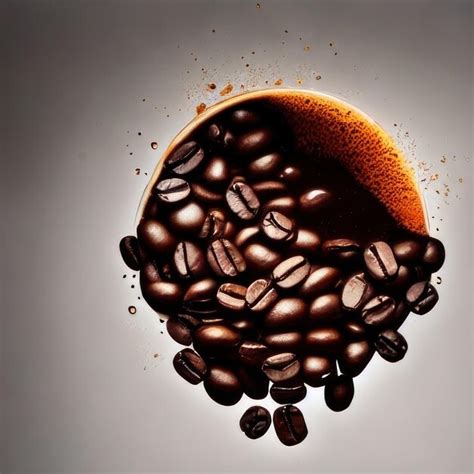 Premium AI Image | a cup of coffee with a coffee in it