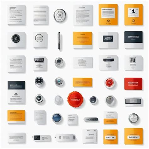 Standards Vector Set White Background Isolated A High Quality Premium