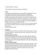 CompTIA Project Terms Docx CompTIA Project Glossary Instructing Com Do Not Photocopy Or