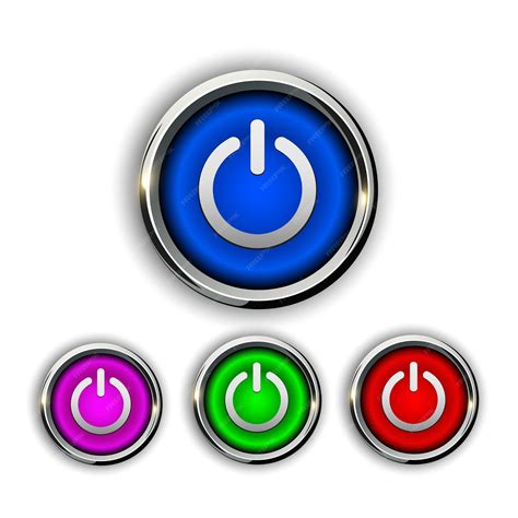 Premium Vector Power Buttons Icons Buttons Vector Design