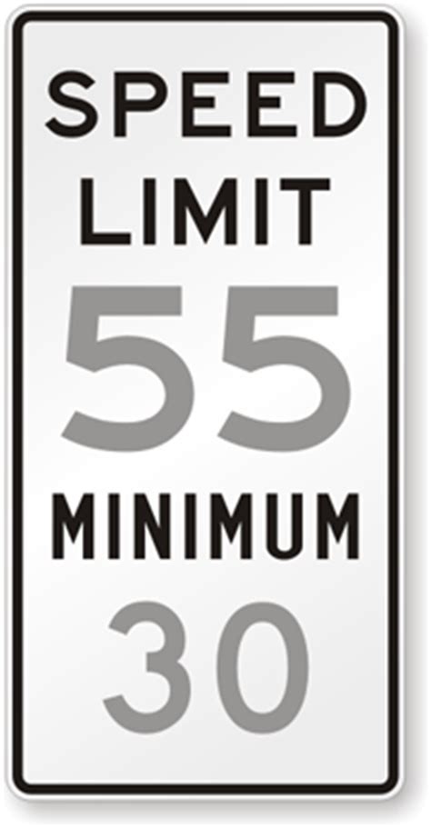 Official MUTCD Speed Limit Signs