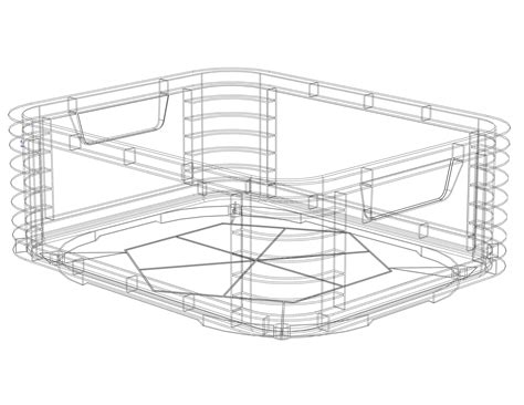 Stackable Storage Box Capacity 18 Liters 3d Model By Mranycad