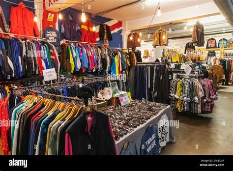 England London Spitalfields Brick Lane Vintage Market Display Of