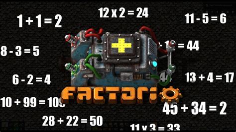 How To Use The Arithmetic Combinator To Do Calculation Factorio Youtube