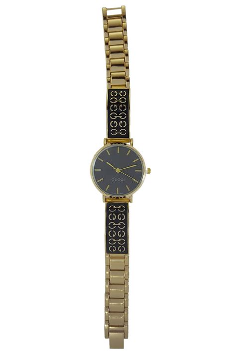 گوچی Gucci شیک مجلسی ساعت مچی مسی رنگ بند فلزی