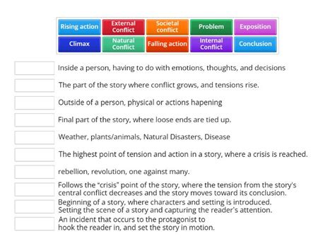 Plot Structure Crossword Match Up