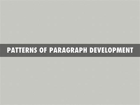 Patterns Of Paragraph Development By Joshua Evangelista Patterns Of Paragraph Development By Joshua Evangelista