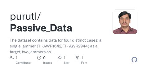GitHub Purutl Passive Data The Dataset Contains Data For Four Distinct Cases A Single Jammer