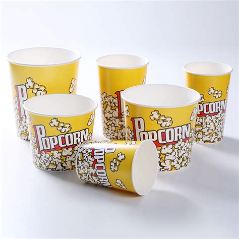 Disposable Paper Popcorn Bucket 24oz Popcorn Tub China Bucket And Disposable Popcorn Bucket Price