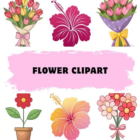 167 Flower Clipart Free To Download