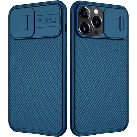 NILLKIN Carcasa Nillkin Camshield Para iPhone 13 Pro Max Azul ...