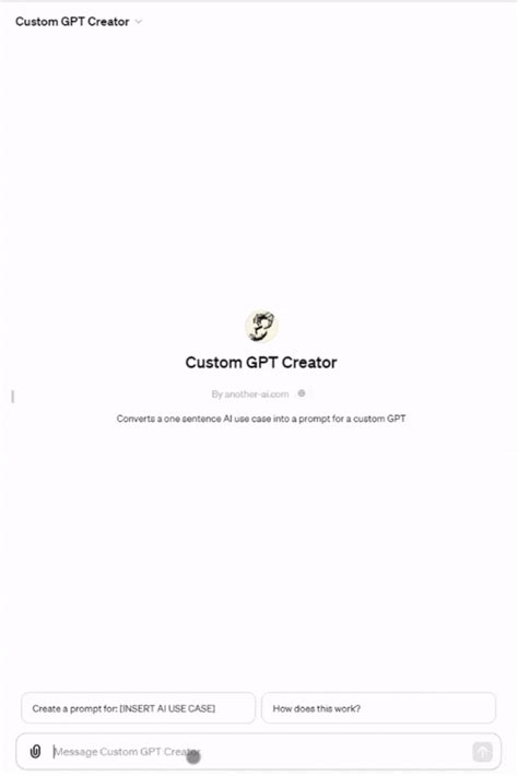 Custom GPT Creator