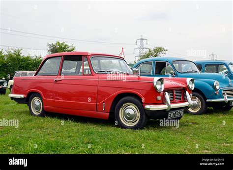 Early 1960s Triumph Herald 1200cc Car At A Classic Vehicle Rally