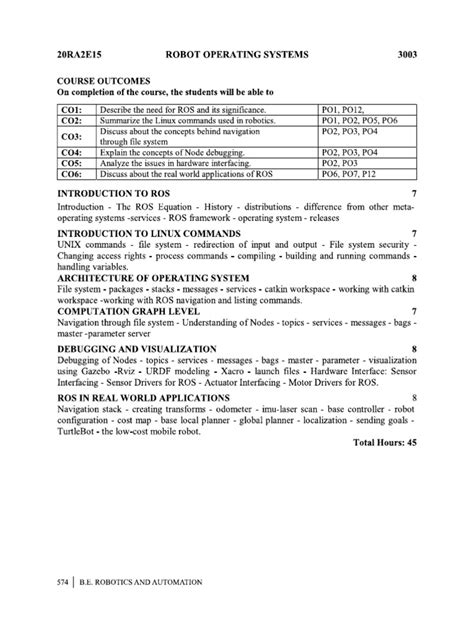Robot Operating Systems Pdf