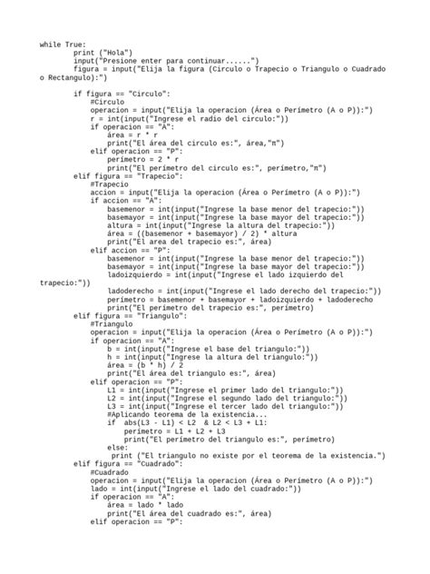 Codigo Python 1 Pdf Triángulo Matemática Elemental