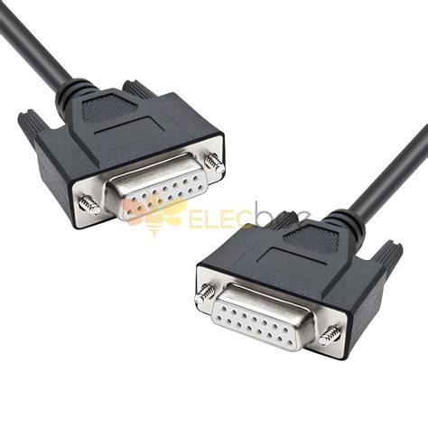 Industrial Db15 Cable Female To Female 2 Row 15 Pin Cable 6 Meter