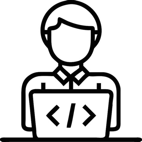Premium Vector Programmer Icon Or Developer Or Engineer Or Software