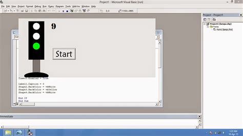 Deden Diki Septiana Program Lampu Lalu Lintas Pada Visual Basic