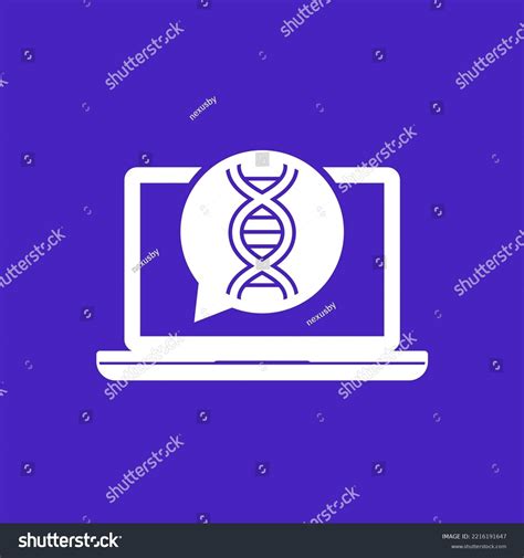 Dna Research Genetic Testing Icon Web Stock Vector Royalty Free 2216191647 Shutterstock