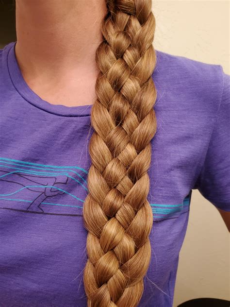 Finally Figured Out The 4 Strand Braid Itll Be Much Easier When Its Not Freshly Washed Finally Figured Out The 4 Strand Braid Itll Be Much Easier When Its Not Freshly Washed