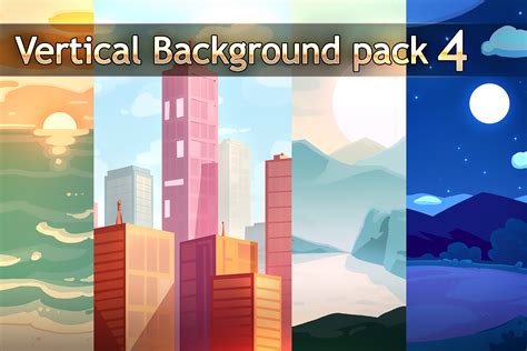 Vertical Background Pack D Environments Unity Asset Store