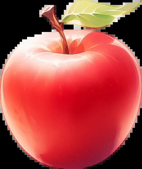 手绘写实苹果平面设计素材png 花瓣网