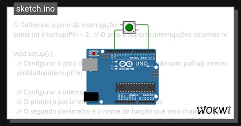 Interrupção Wokwi Esp32 Stm32 Arduino Simulator