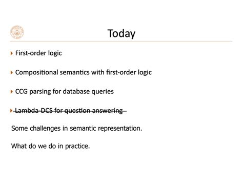 Ppt Logic Based Semantics And Information Extraction Powerpoint