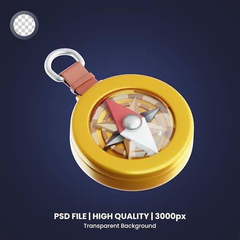 Premium Psd 3d Icon Compass