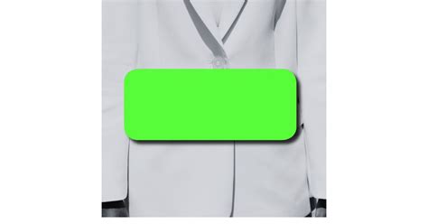 Neon Green Solid Color Classic Name Tag Zazzle