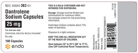 Dailymed Dantrolene Sodium Capsule